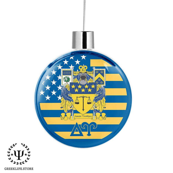 Delta Upsilon Christmas Ornament Flat Round — GreekLife.Store