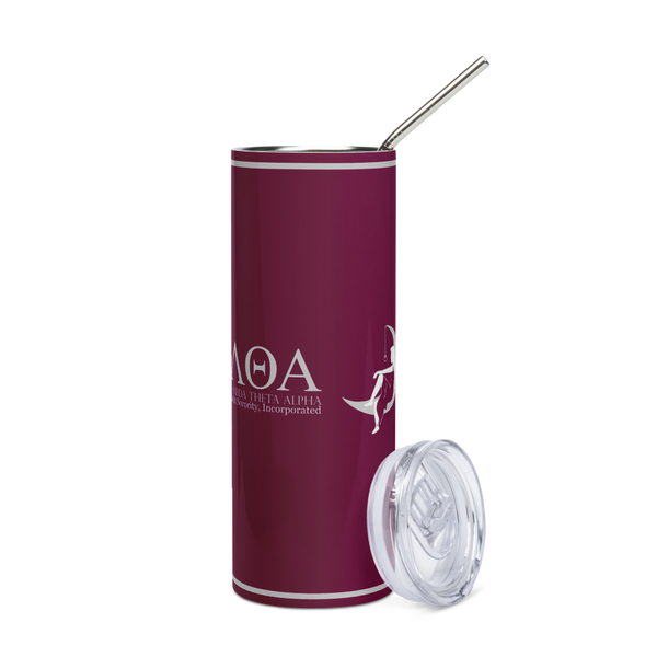 Lambda Theta Alpha Stainless Steel Skinny Tumbler 20 OZ Overall Print — GreekLife.Store