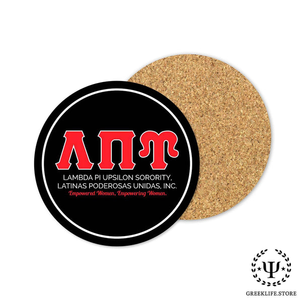 Lambda Pi Upsilon Beverage coaster round (Set of 4) — GreekLife.Store