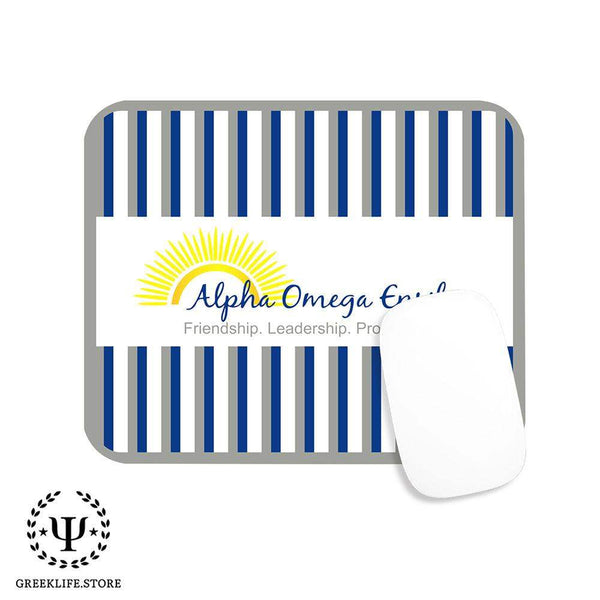 Alpha Omega Epsilon Mouse Pad Rectangular — GreekLife.Store