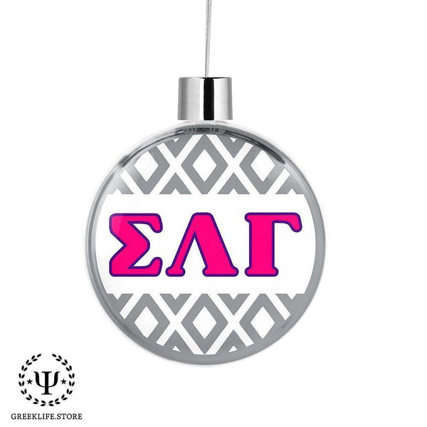 Sigma Lambda Gamma Christmas Ornament Flat Round — GreekLife.Store