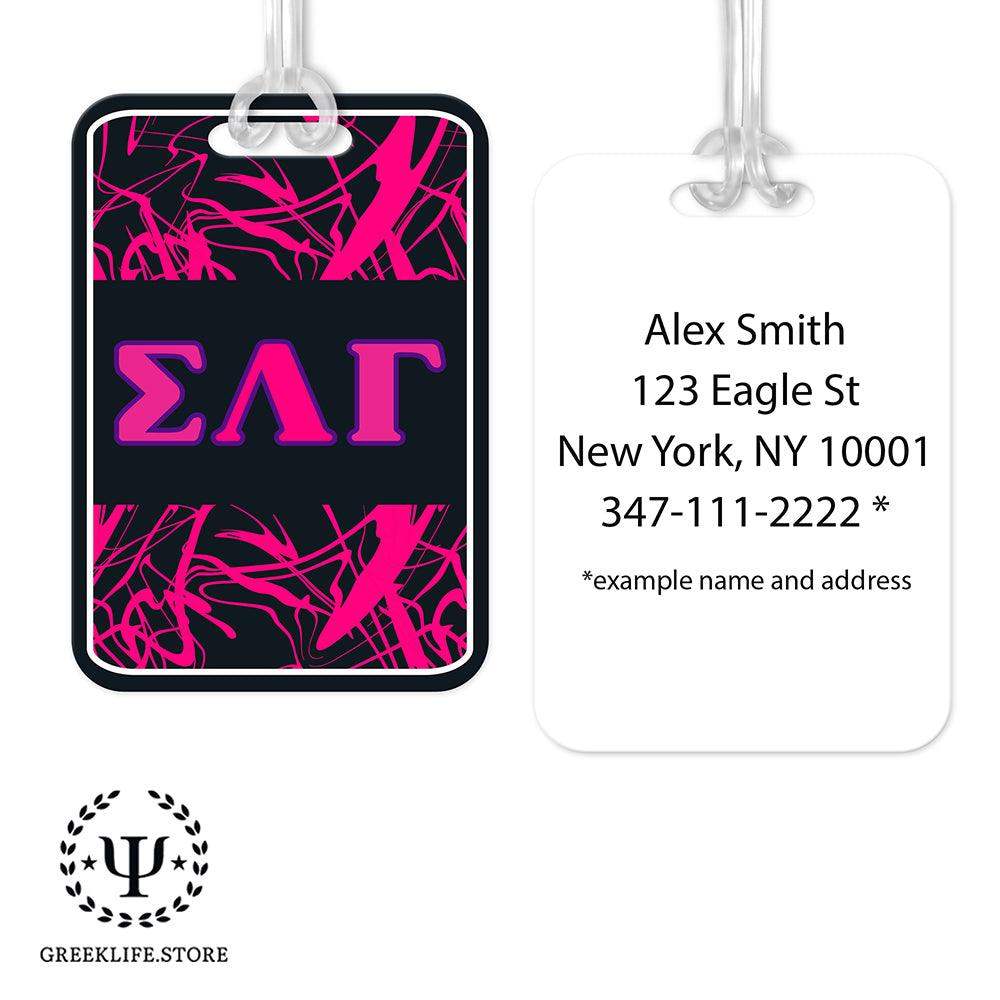 Sigma Lambda Gamma Luggage Bag Tag (Rectangular) — GreekLife.Store