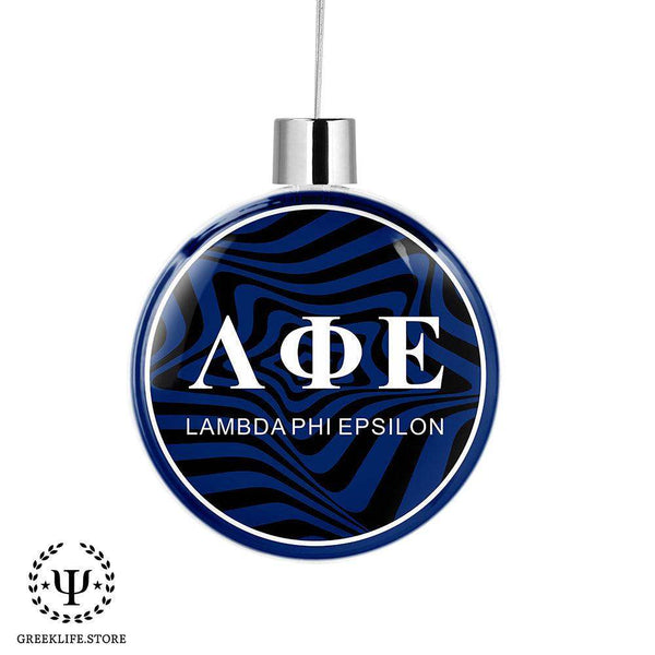 Lambda Phi Epsilon Christmas Ornament Flat Round — GreekLife.Store