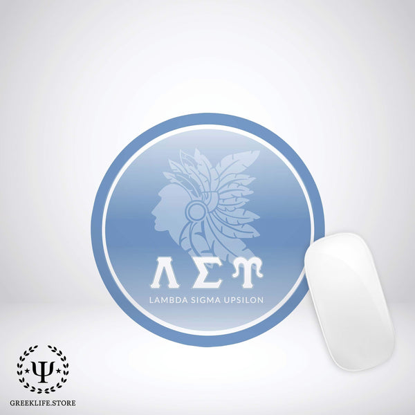 Lambda Sigma Upsilon Mouse Pad Round — GreekLife.Store