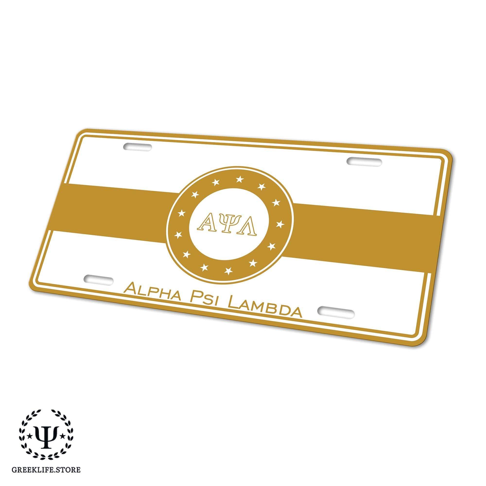 Alpha Psi Lambda Decorative License Plate — GreekLife.Store