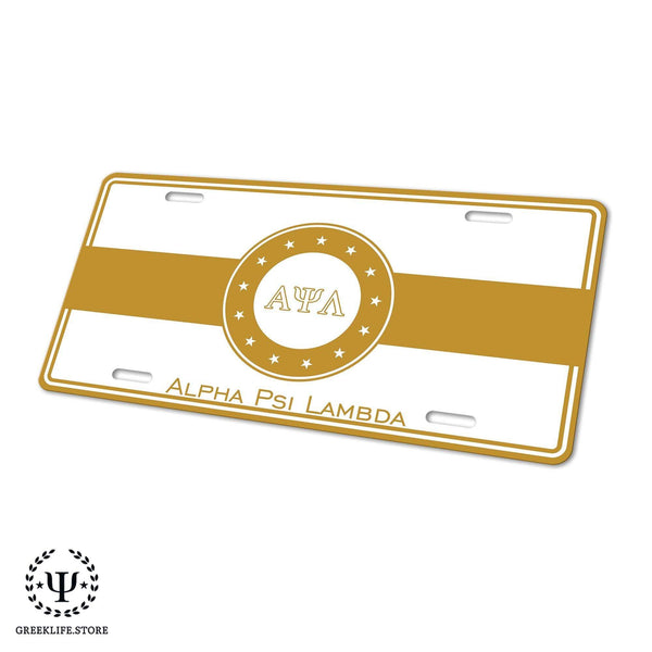 Alpha Psi Lambda Decorative License Plate — GreekLife.Store