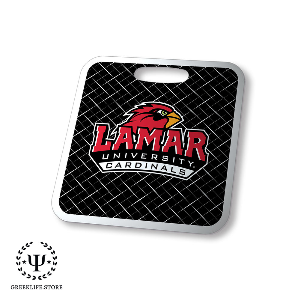 Lamar University Luggage Bag Tag (square) — GreekLife.Store