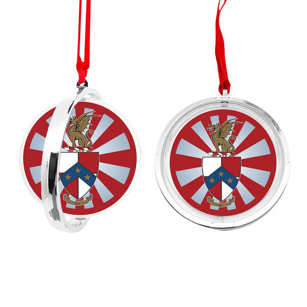 Beta Theta Pi Christmas Reversible Flat Round Ornament — GreekLife.Store
