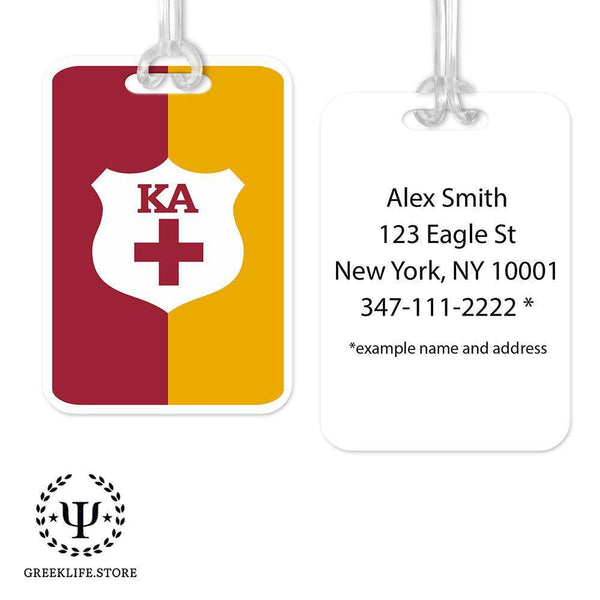 Kappa Alpha Order Luggage Bag Tag (Rectangular) — GreekLife.Store