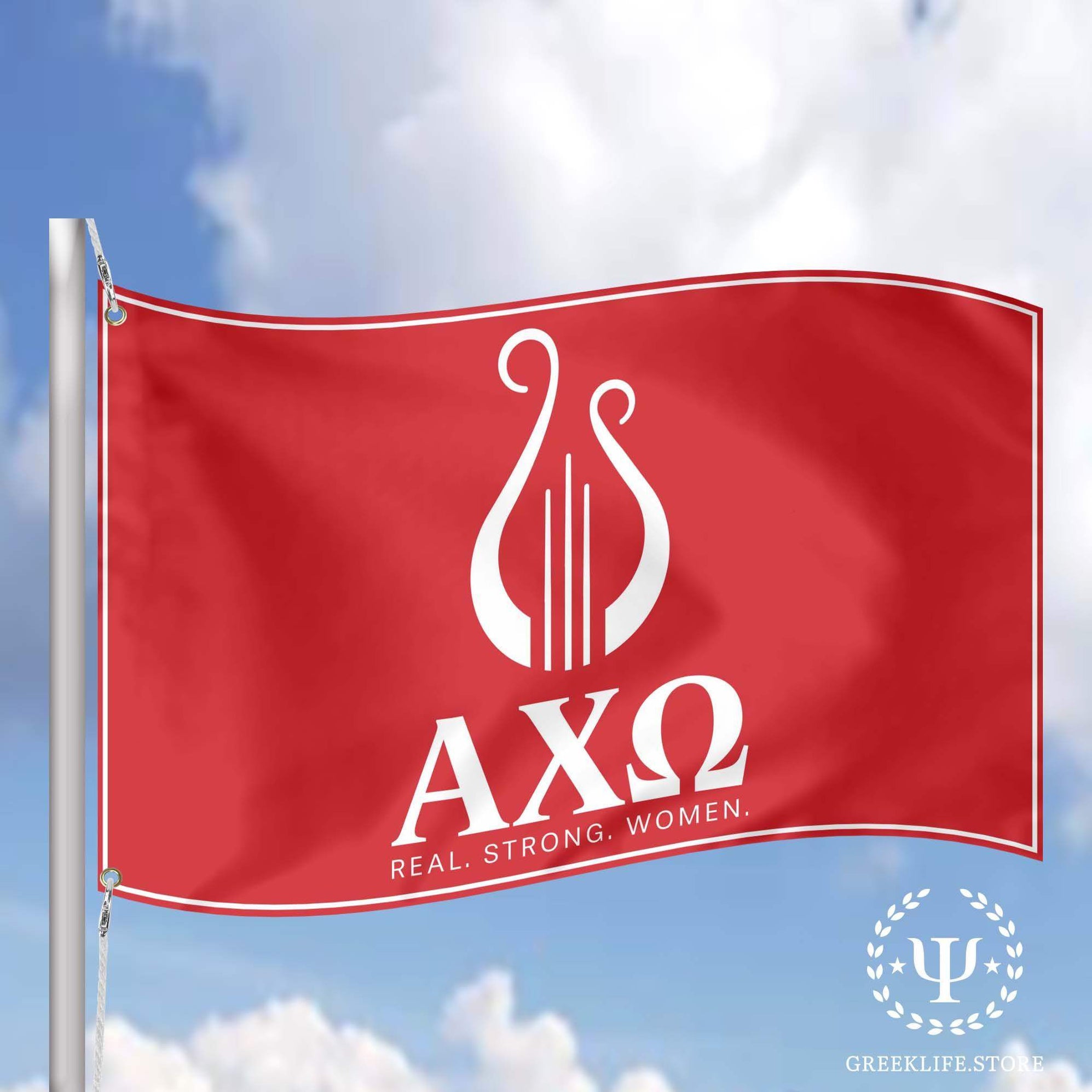 Alpha Chi Omega Flag - Officially Licensed Greek Decor — GreekLife.Store