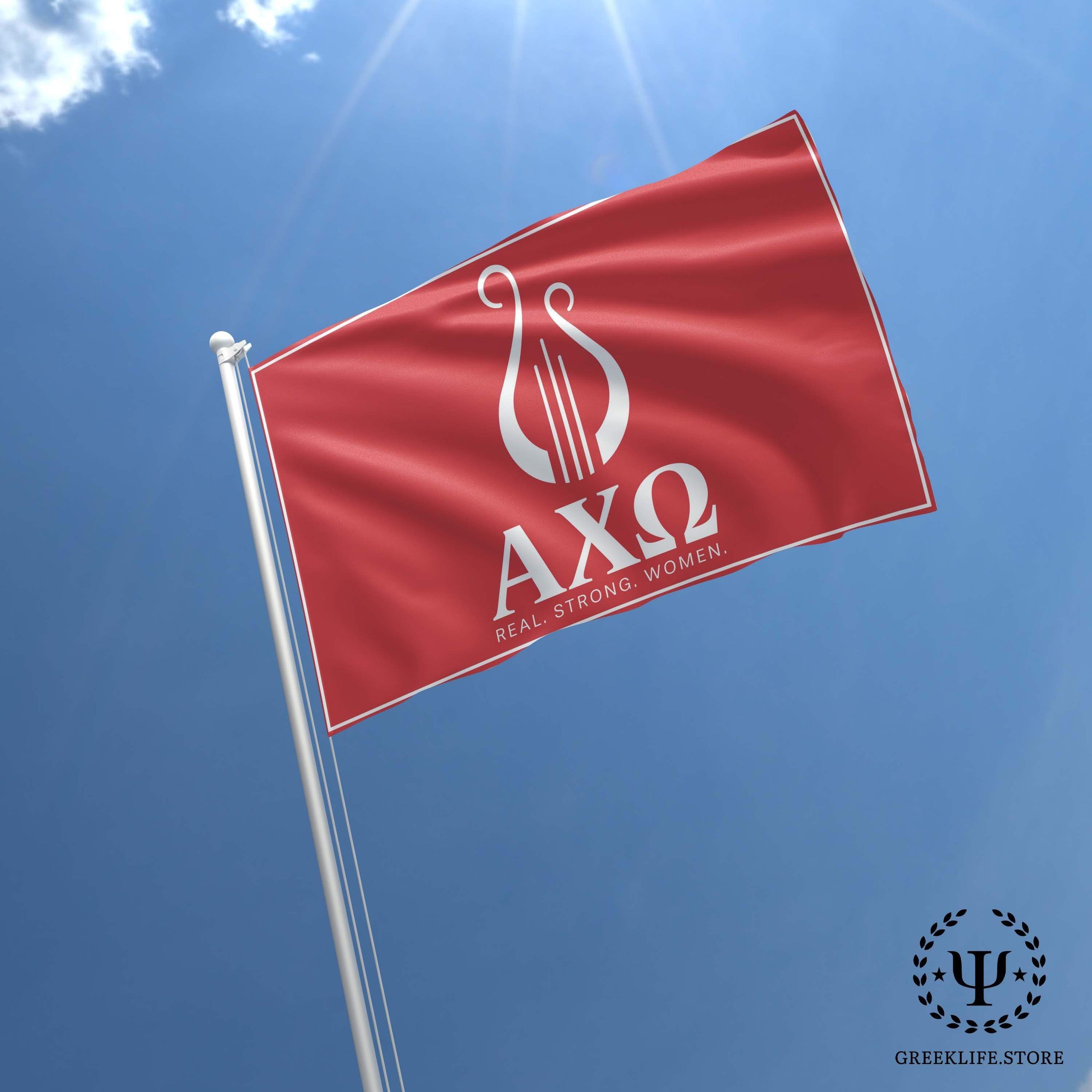Alpha Chi Omega Flag - Officially Licensed Greek Decor — GreekLife.Store