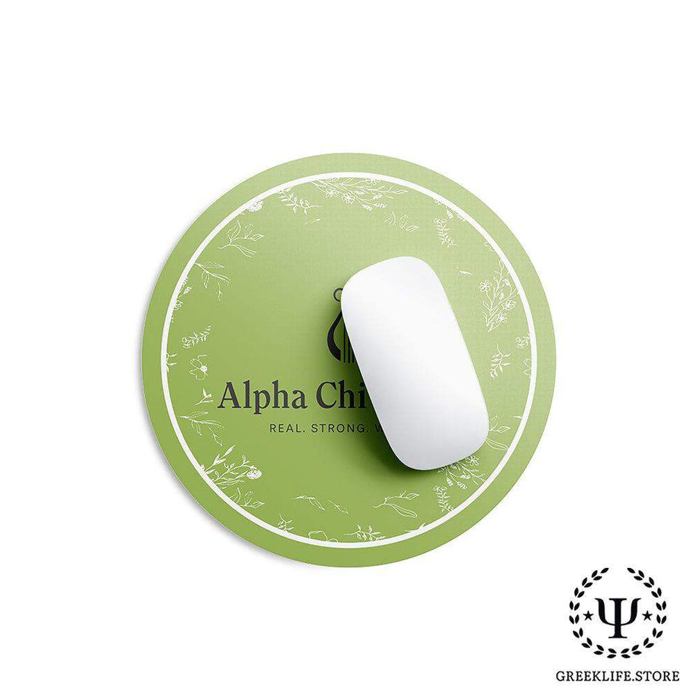 Alpha Chi Omega Mouse Pad Round — GreekLife.Store