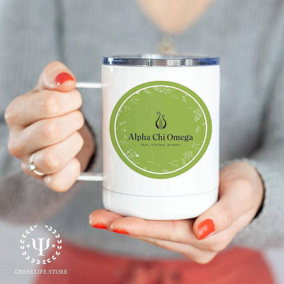 Alpha Chi Omega Stainless Steel Travel Mug 13 OZ — GreekLife.Store