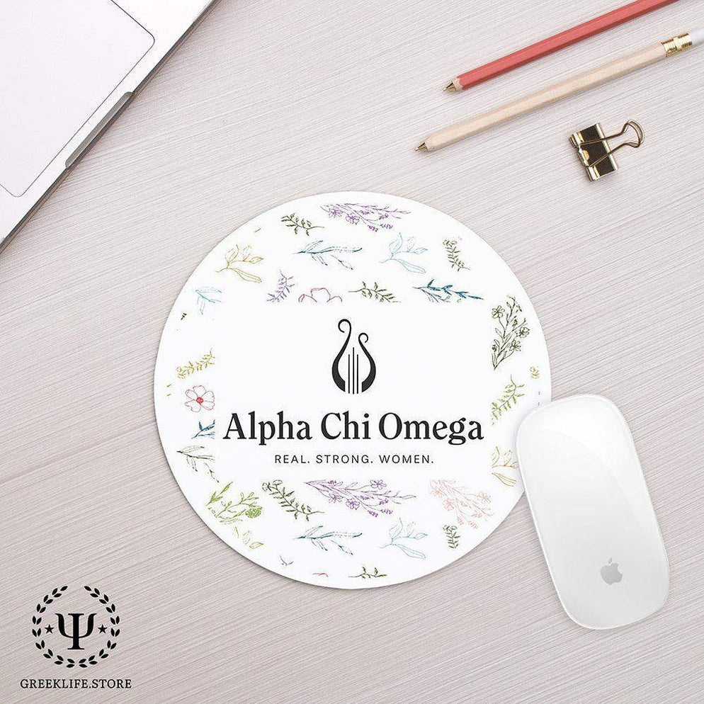 Alpha Chi Omega Mouse Pad Round — GreekLife.Store