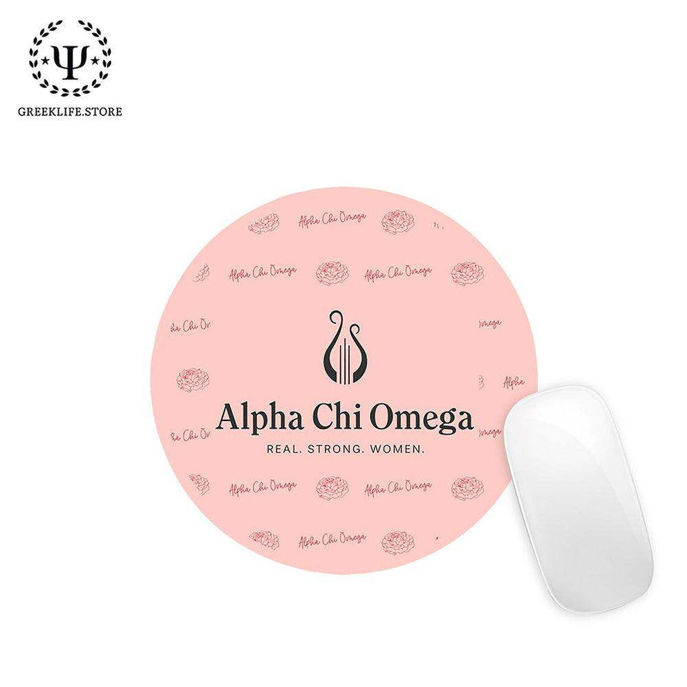 Alpha Chi Omega Mouse Pad Round — GreekLife.Store