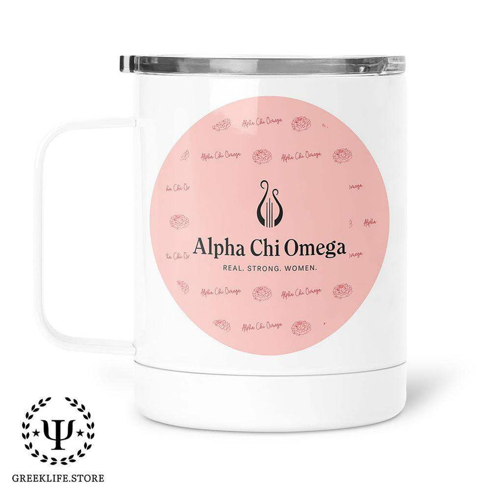 Alpha Chi Omega Stainless Steel Travel Mug 13 OZ — GreekLife.Store