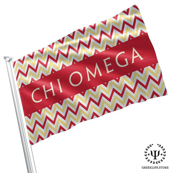 Chi Omega Flag - Officially Licensed Greek Decor — GreekLife.Store