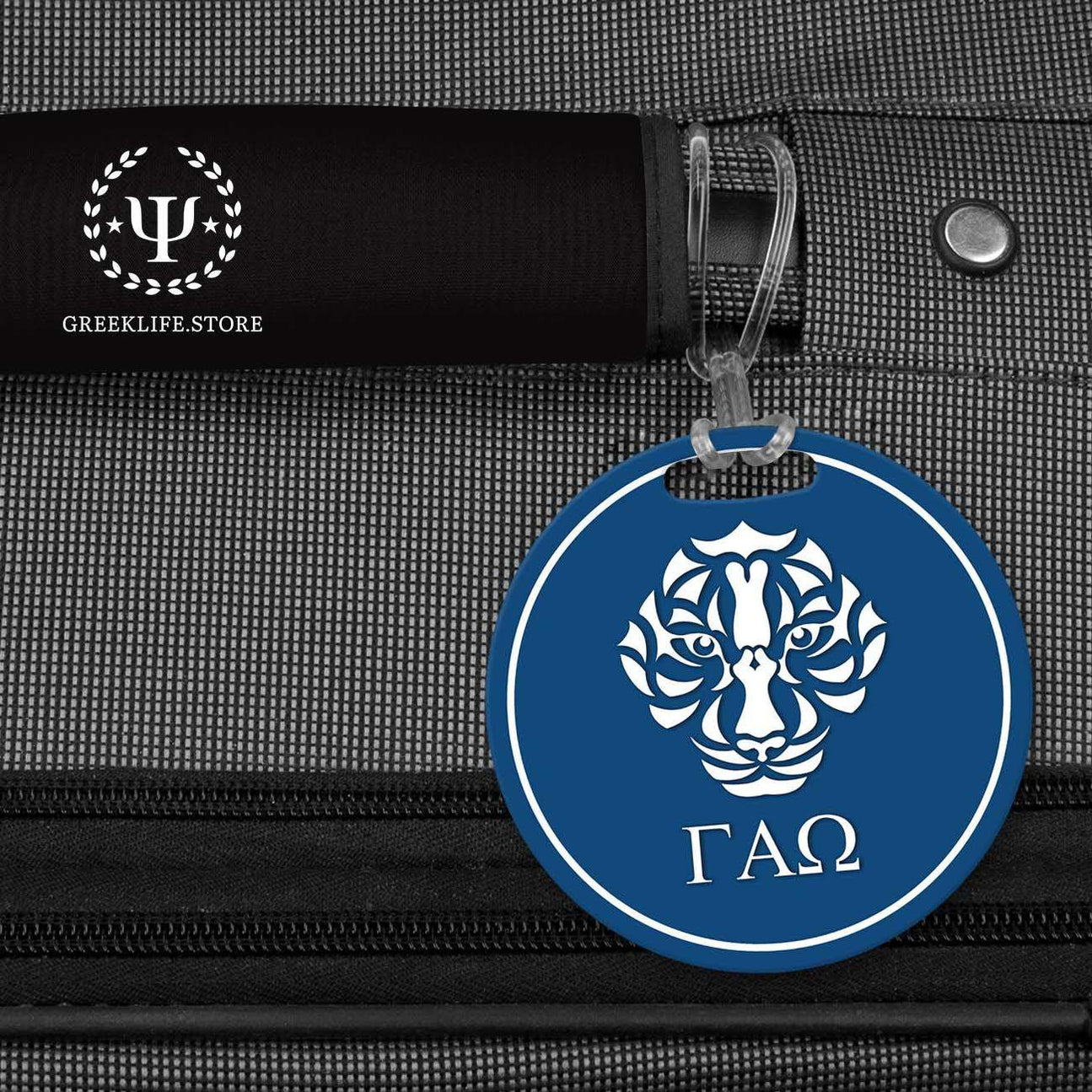 Gamma Alpha Omega Luggage Bag Tag (round) — GreekLife.Store