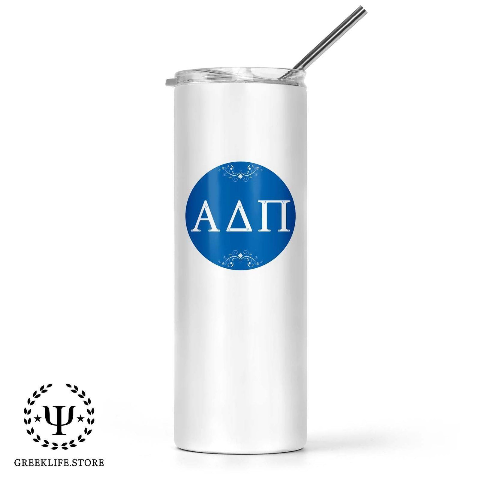 Alpha Delta Pi Stainless Steel Skinny Tumbler 20 OZ — GreekLife.Store