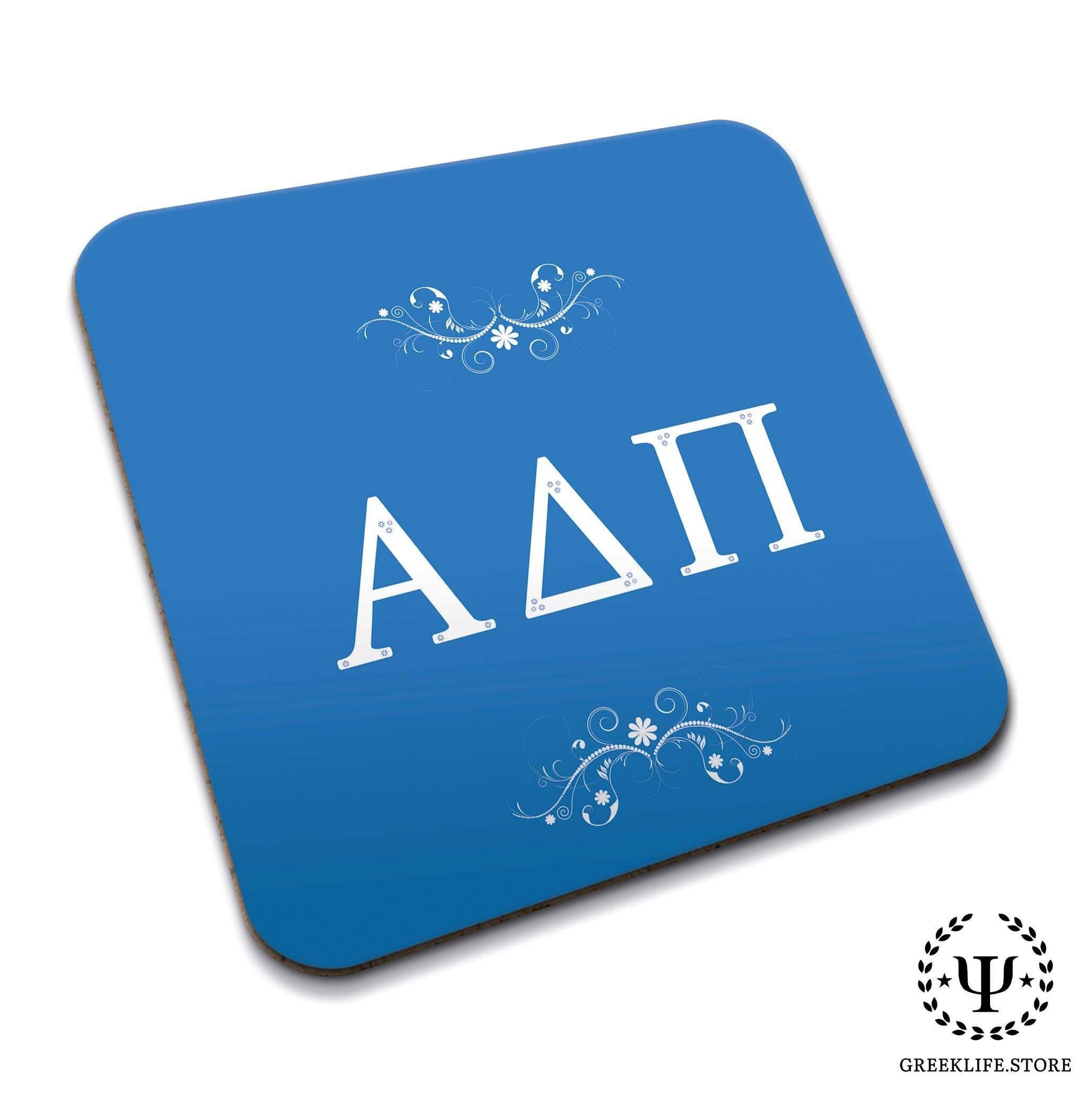 Alpha Delta Pi Beverage Coasters Square (Set of 4) — GreekLife.Store