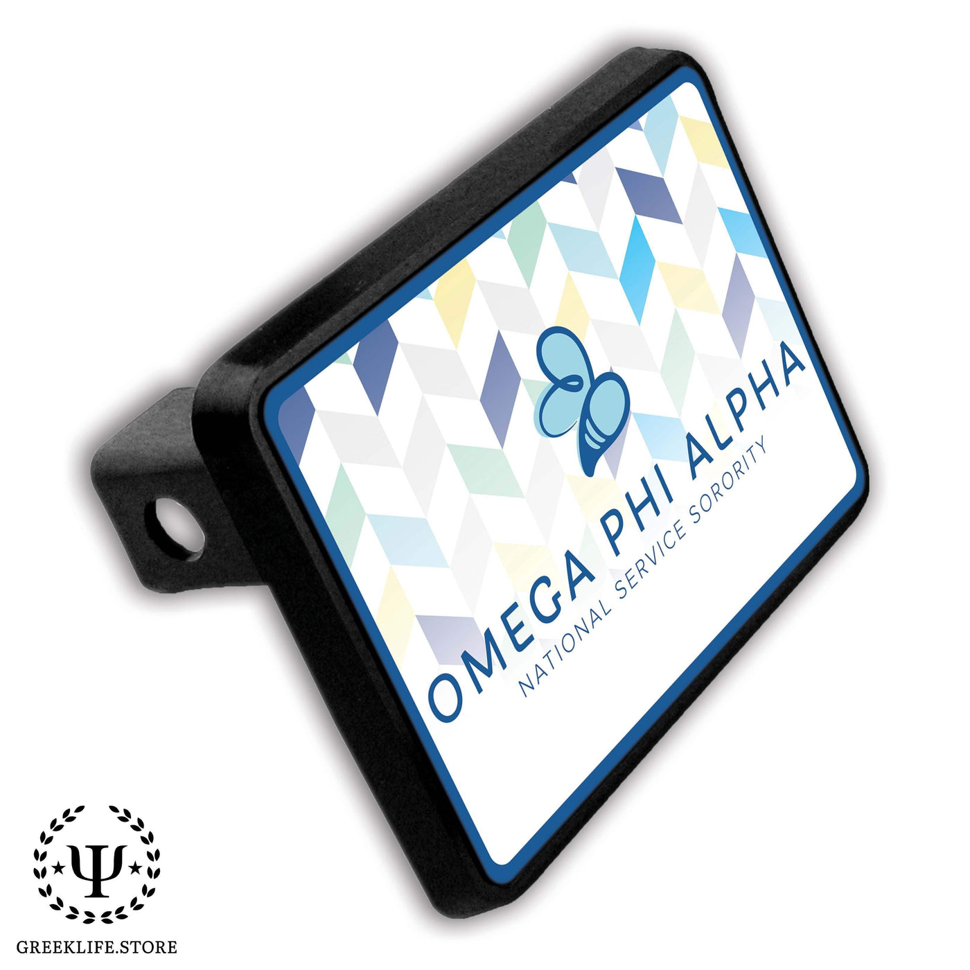 Omega Phi Alpha Trailer Hitch Cover — GreekLife.Store