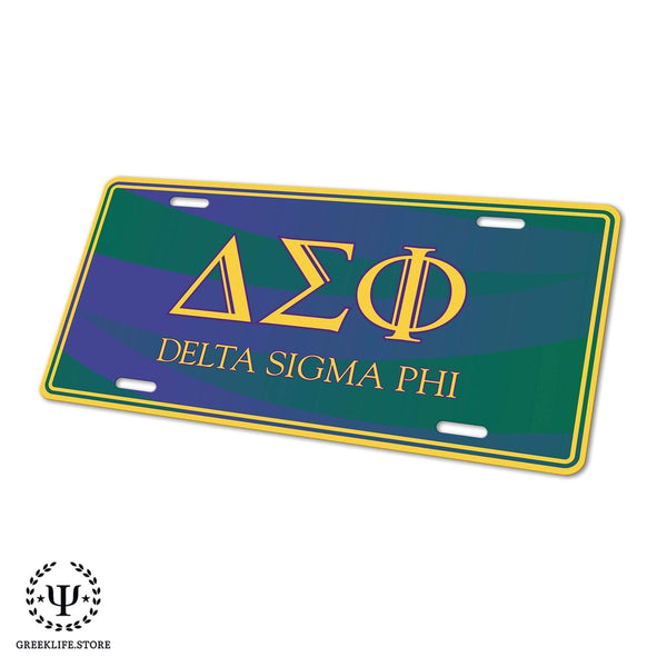 Delta Sigma Phi Decorative License Plate — GreekLife.Store