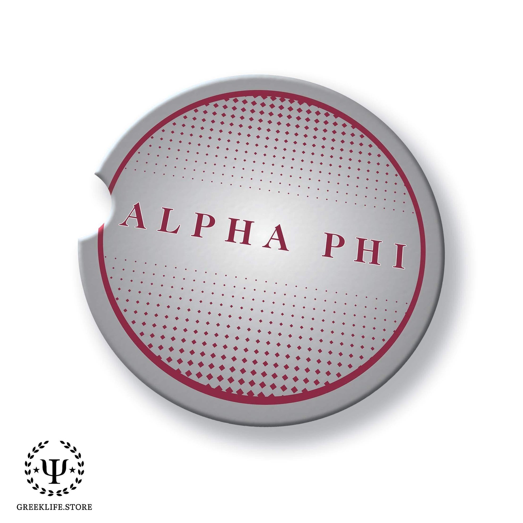 Alpha Phi Car Cup Holder Coaster (Set of 2) — GreekLife.Store
