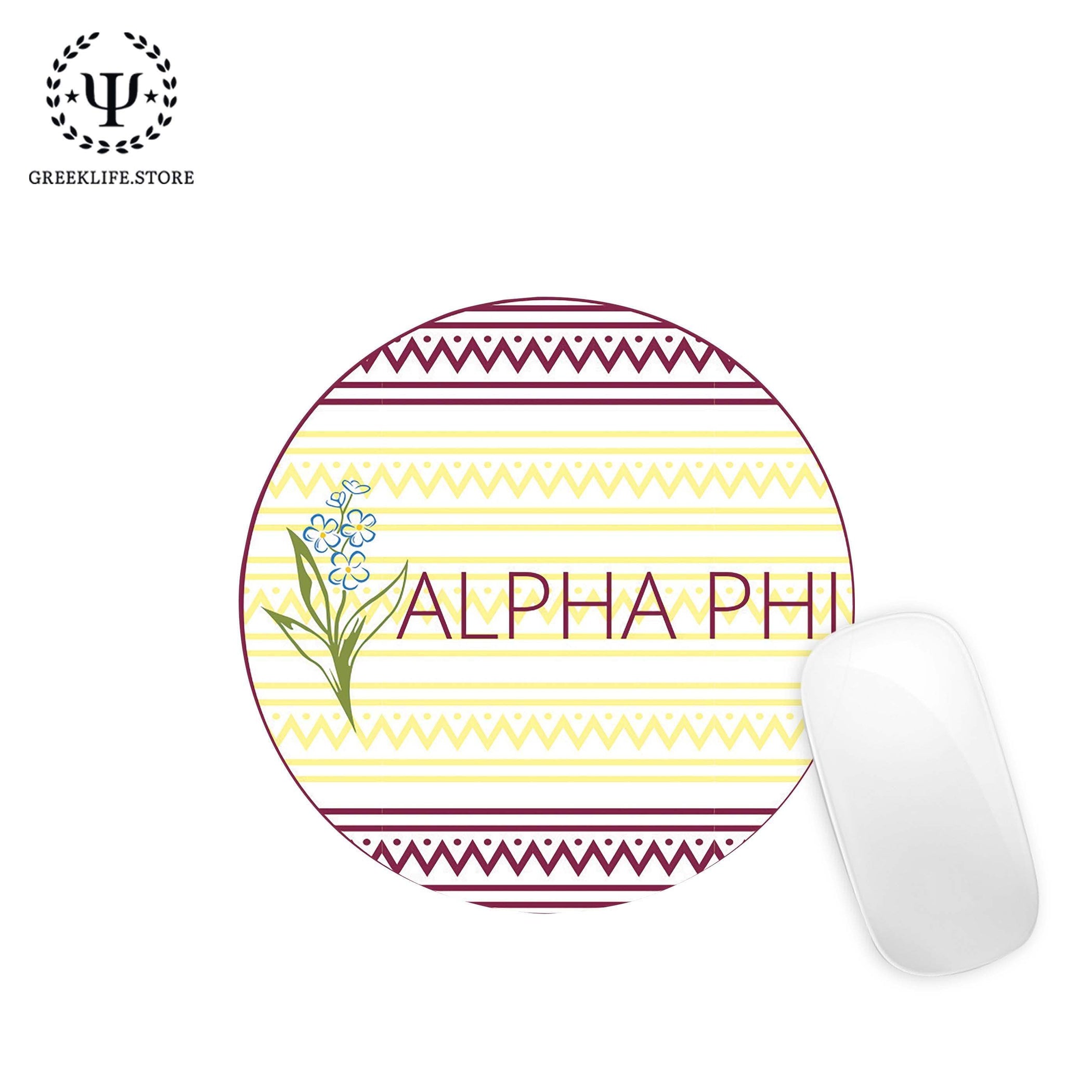 Alpha Phi Mouse Pad Round — GreekLife.Store