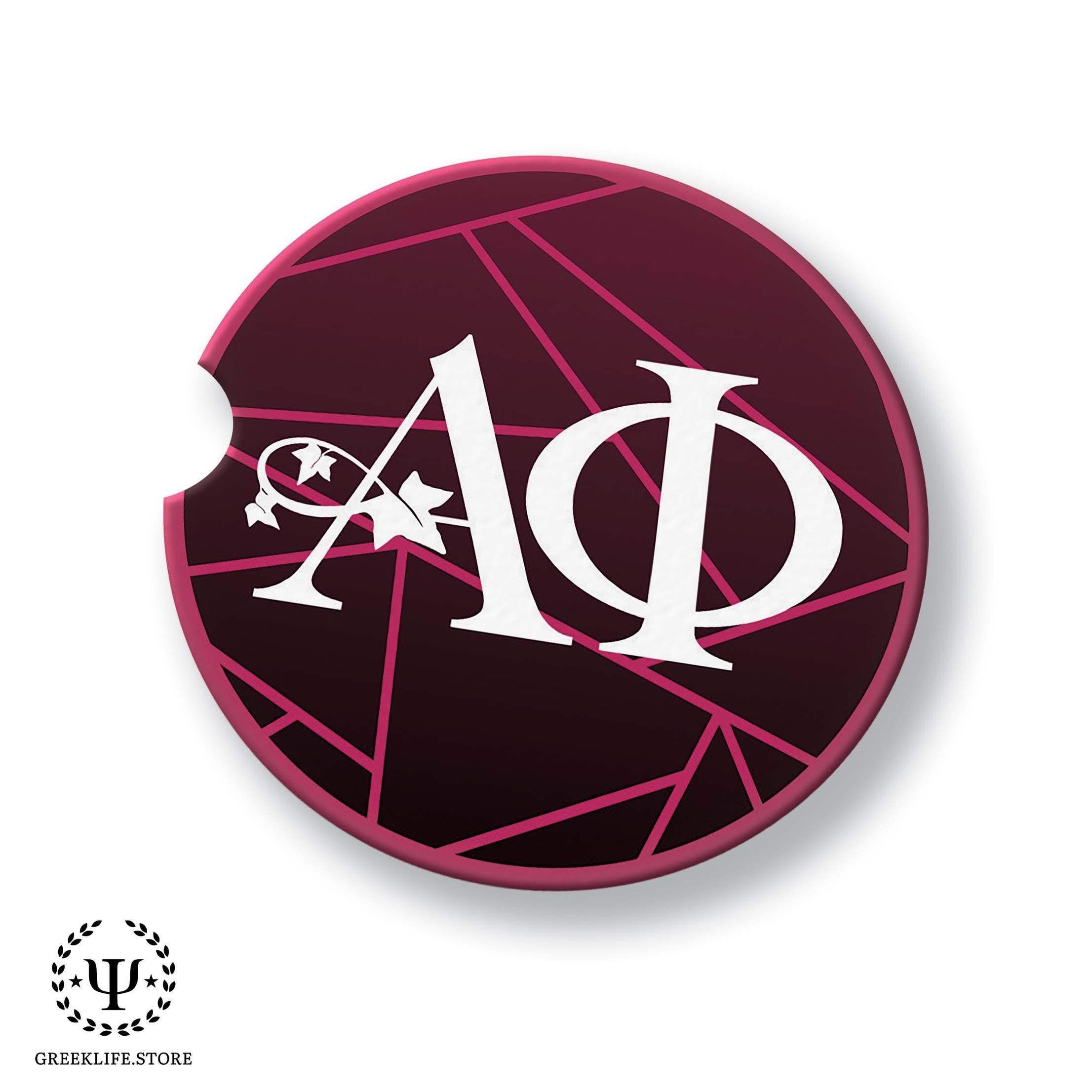 Alpha Phi Car Cup Holder Coaster (Set of 2) — GreekLife.Store