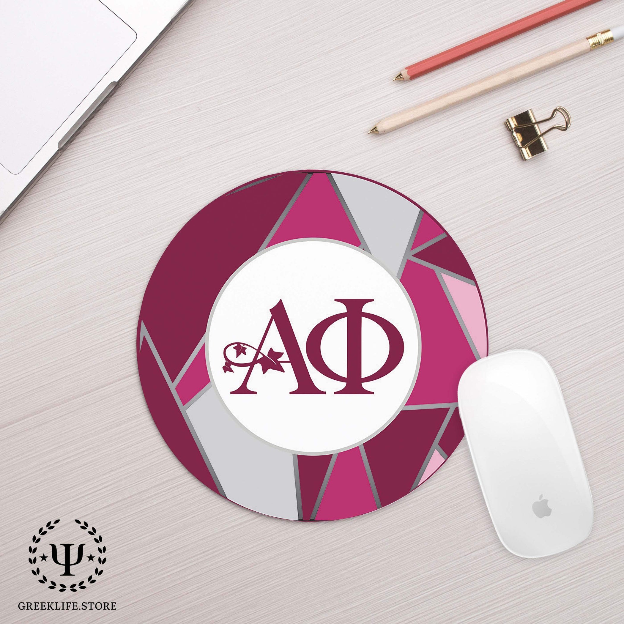 Alpha Phi Mouse Pad Round — GreekLife.Store
