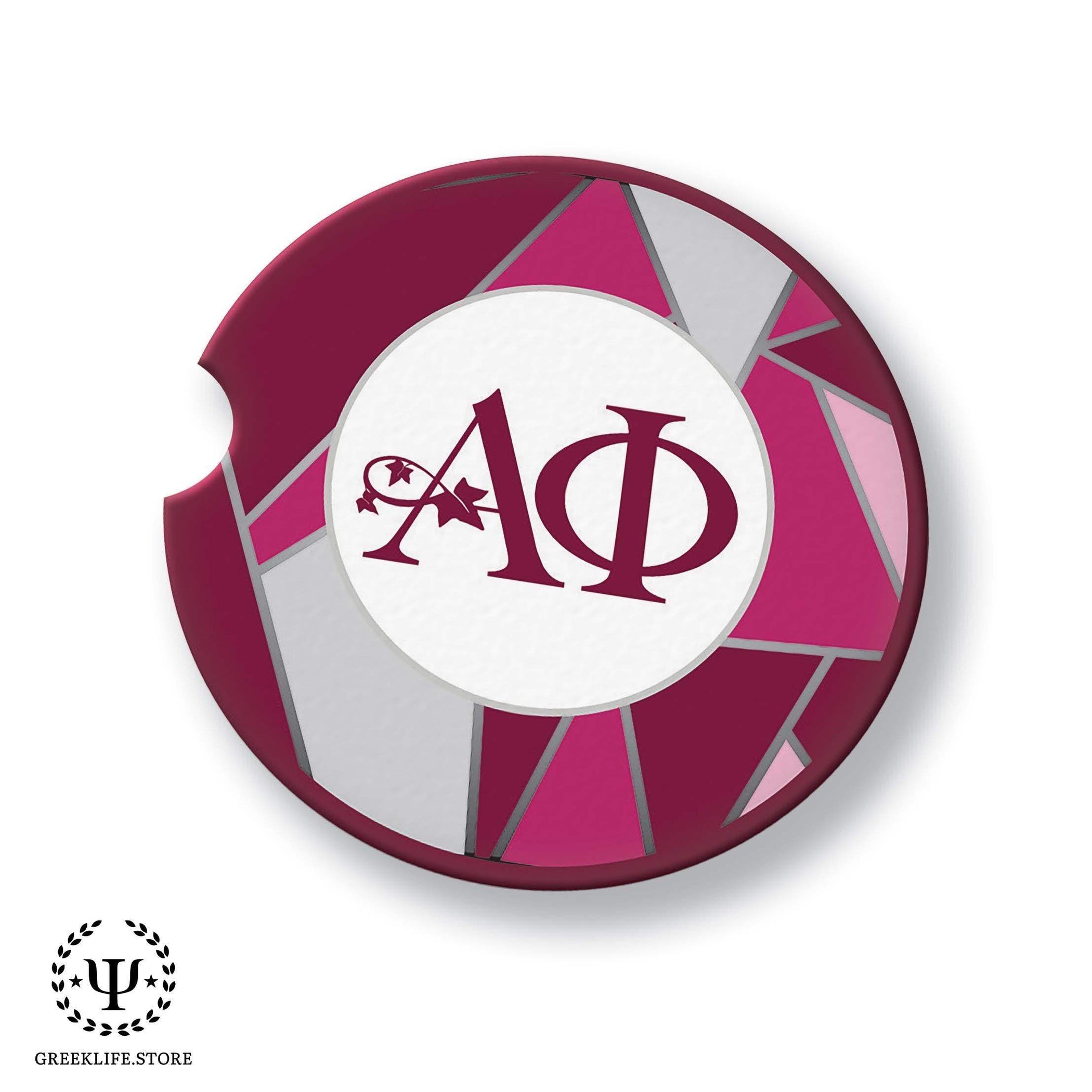 Alpha Phi Car Cup Holder Coaster (Set of 2) — GreekLife.Store