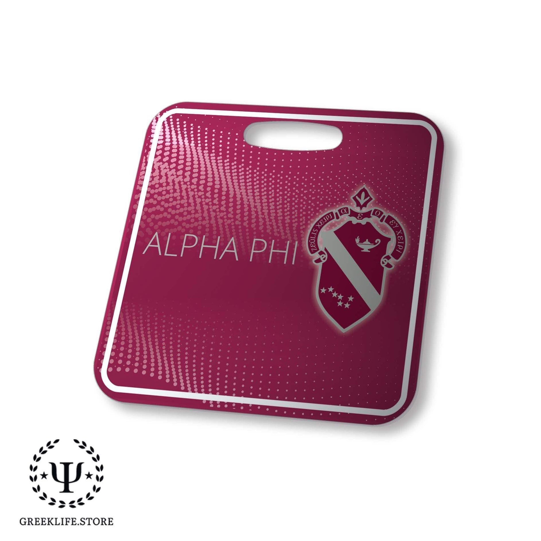 Alpha Phi Luggage Bag Tag (square) — GreekLife.Store