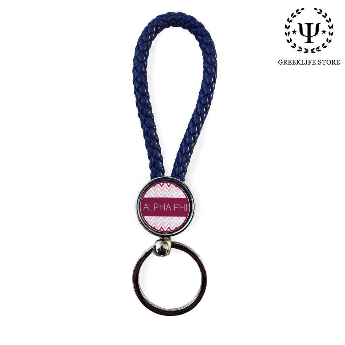 Alpha Phi Key chain round — GreekLife.Store