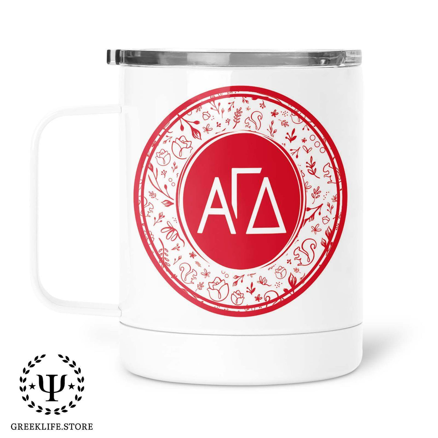 Alpha Gamma Delta Stainless Steel Travel Mug 13 OZ — GreekLife.Store
