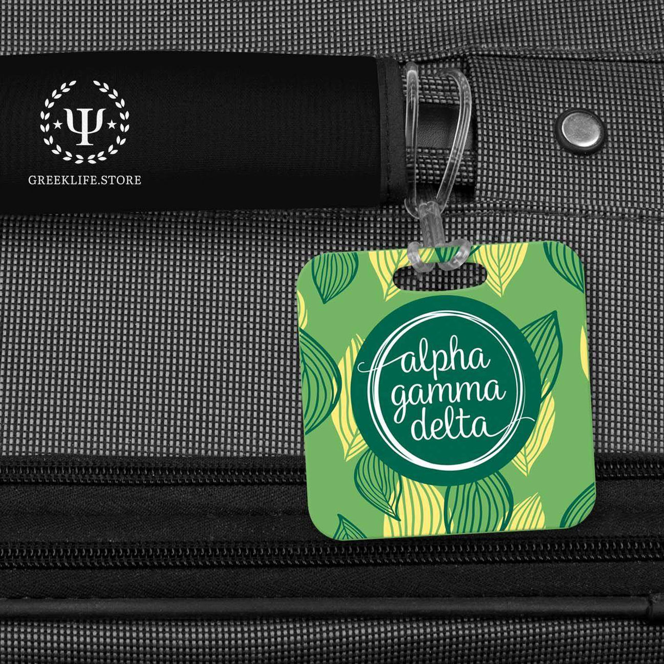 Alpha Gamma Delta Luggage Bag Tag (square) — GreekLife.Store