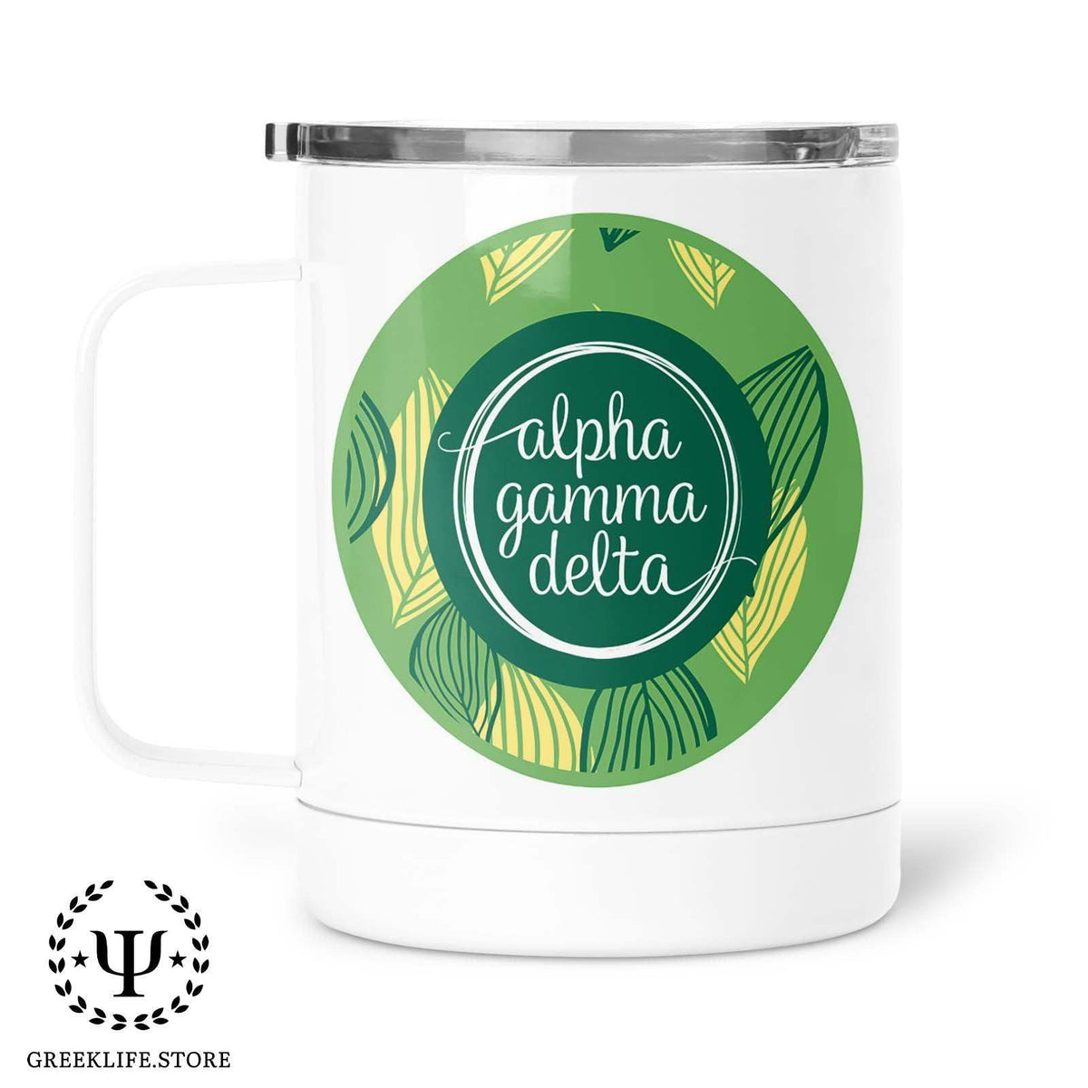 Alpha Gamma Delta Stainless Steel Travel Mug 13 OZ — GreekLife.Store