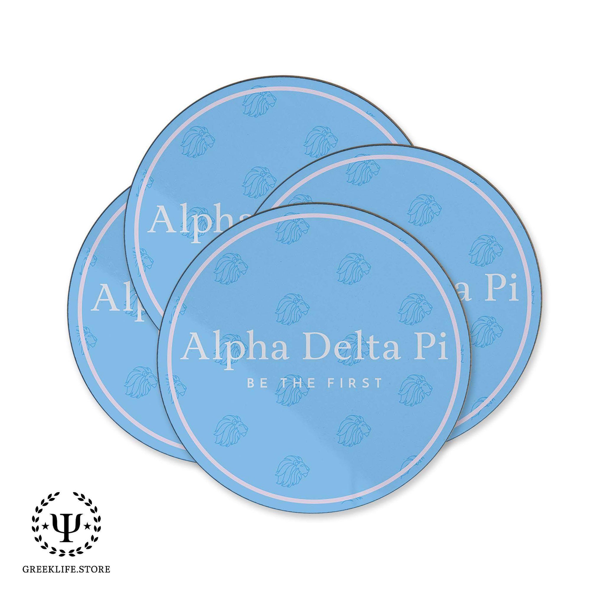 Alpha Delta Pi Beverage coaster round (Set of 4) — GreekLife.Store