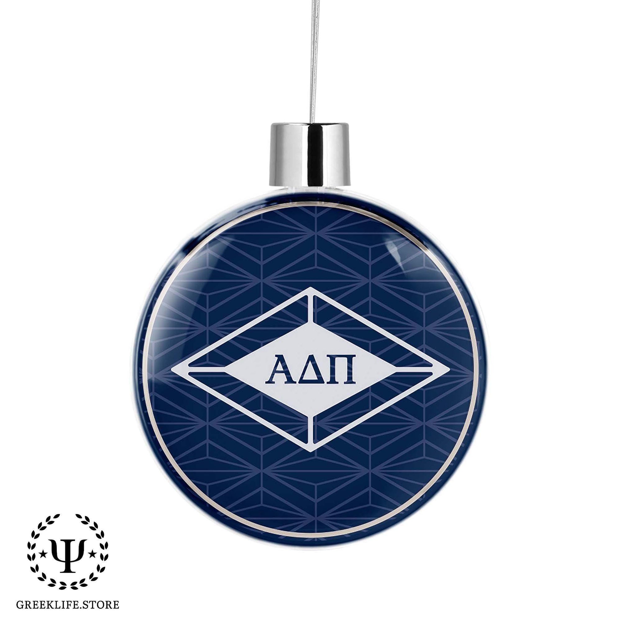 Alpha Delta Pi Christmas Ornament Flat Round — GreekLife.Store